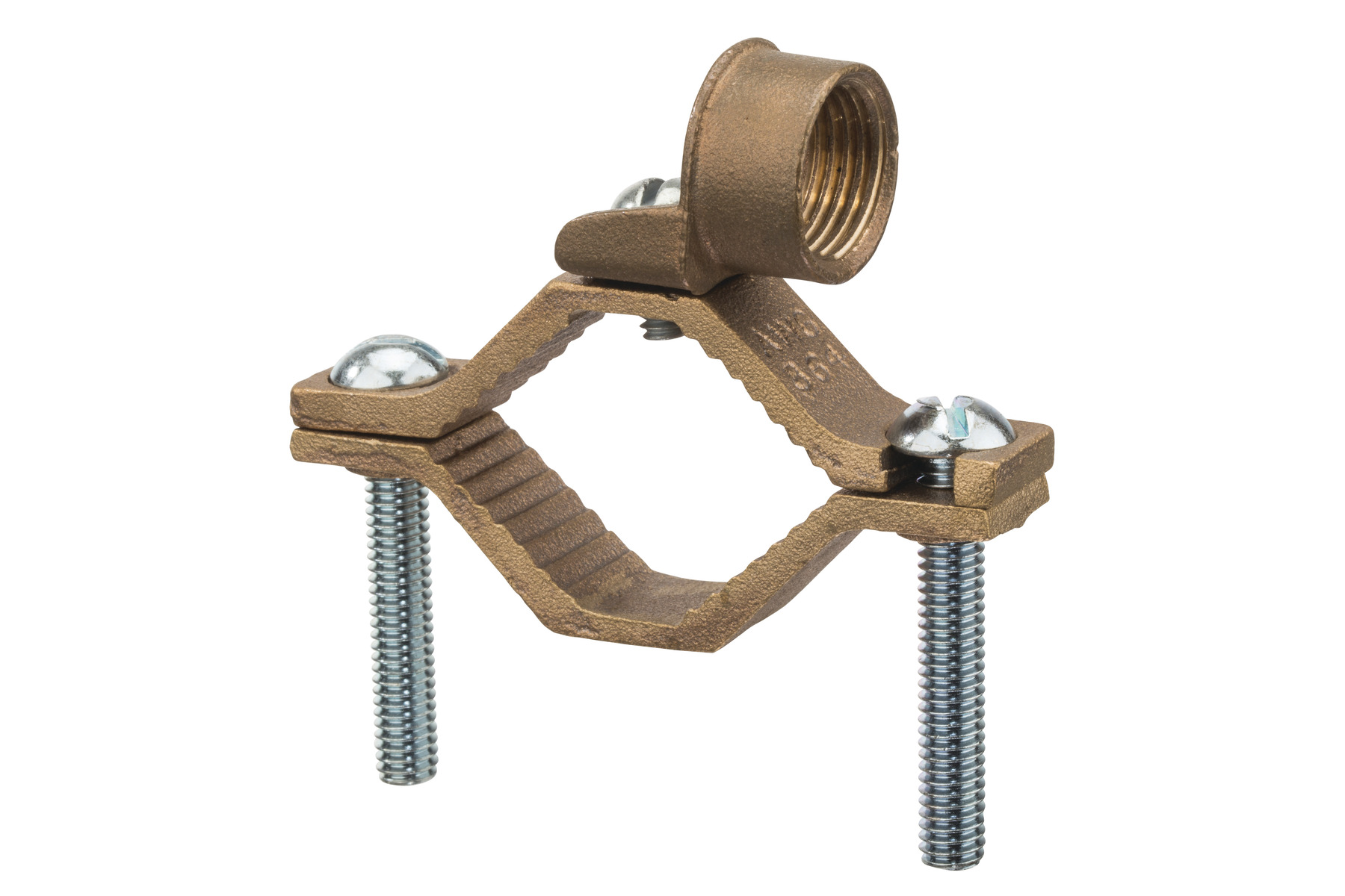 Bronze Ground Clamp for Rigid Conduit 1-1/4″ to 2″ Pipe, 1/2″ Hub - NSI ...