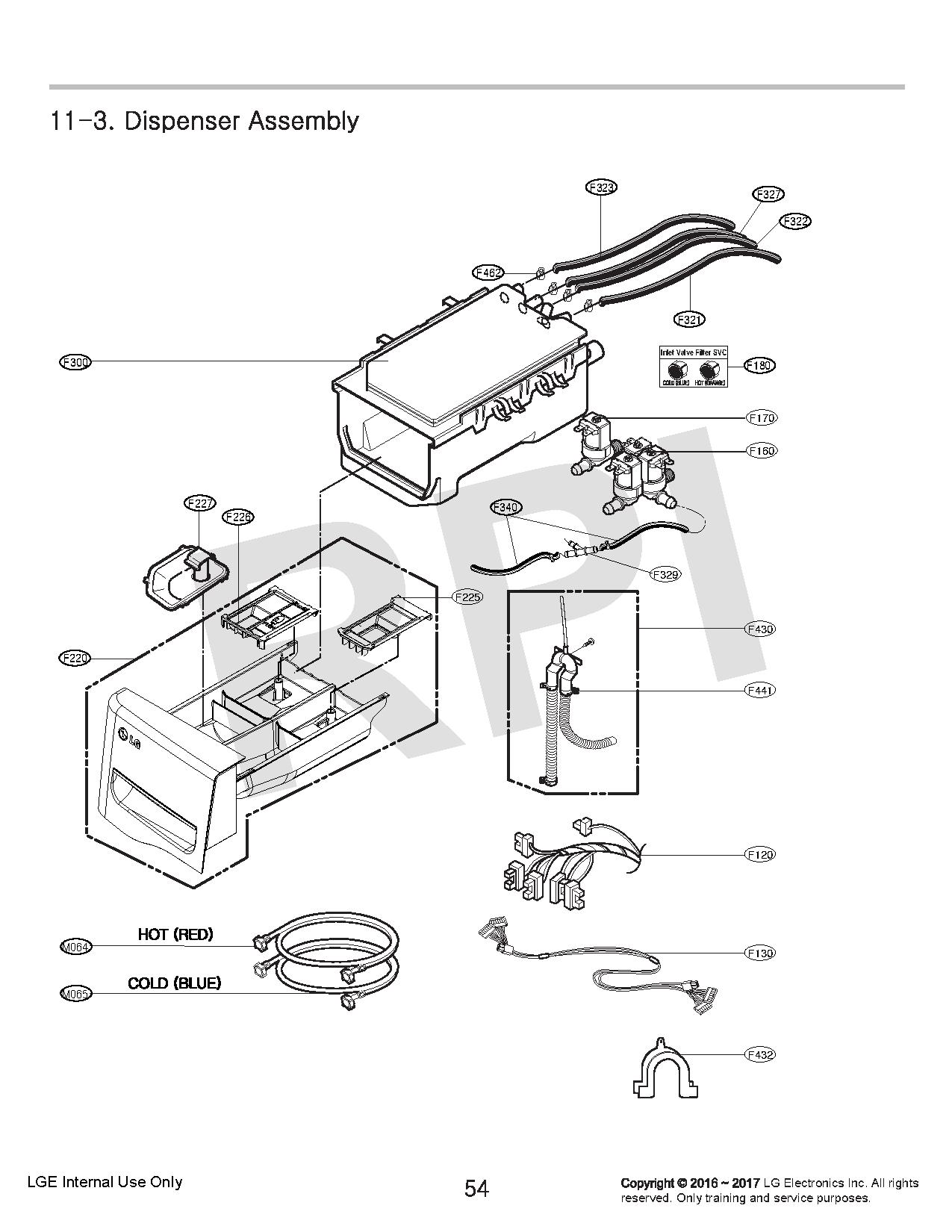 LGE WM8100HVA Parts List | Reliable Parts