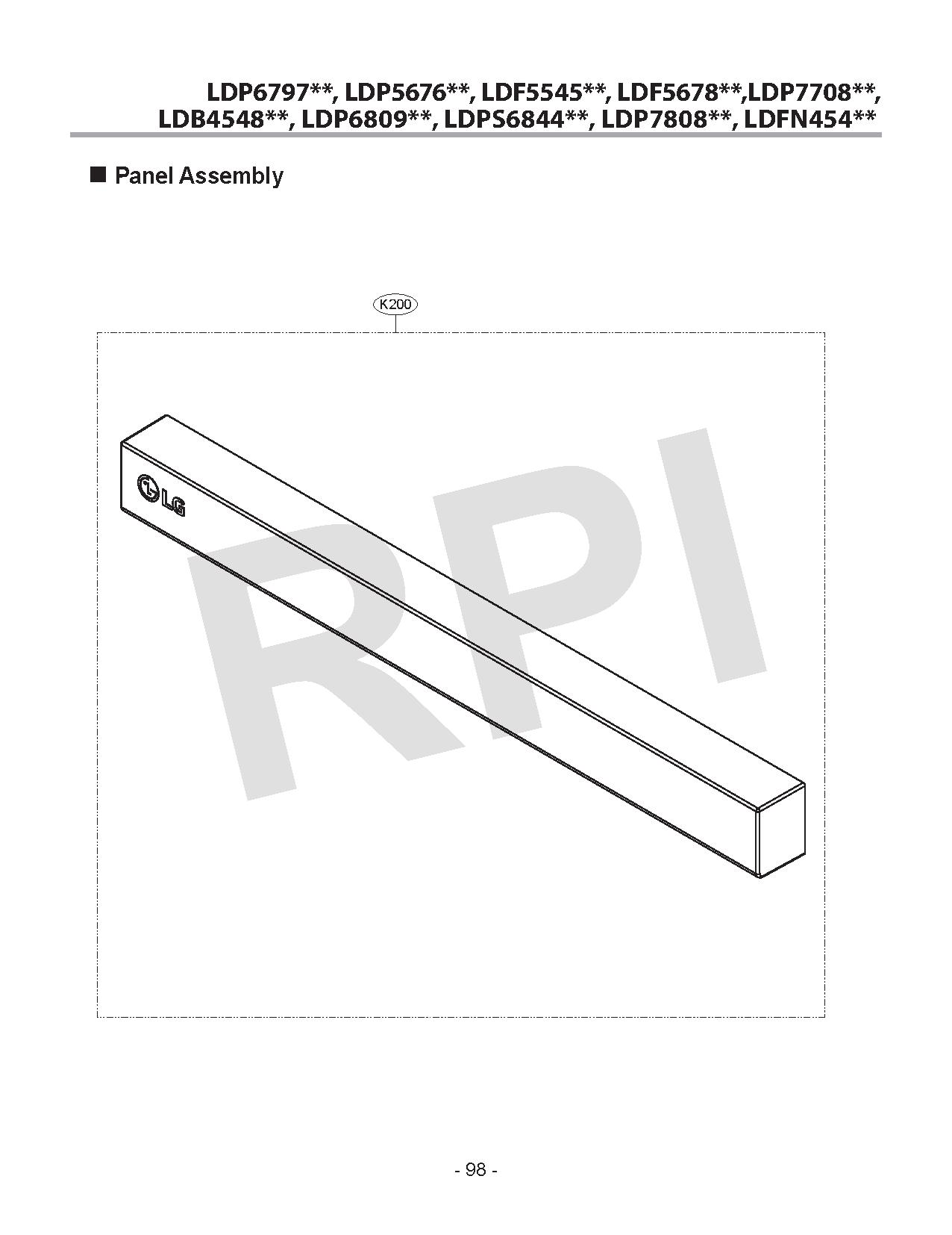 LGE LDFN4542S Parts List | Reliable Parts