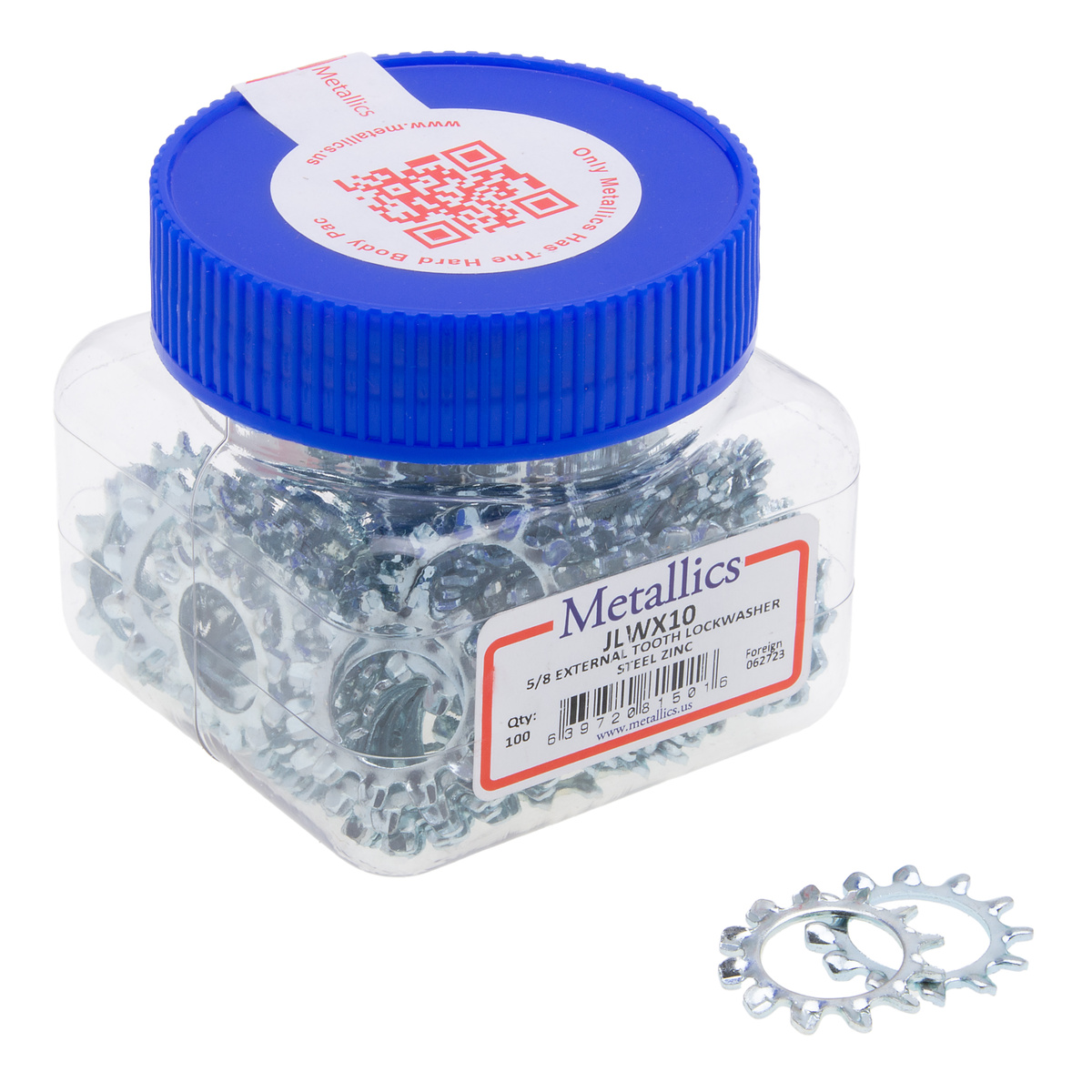 Washers 8 Ext Tooth Lock SS (Jar 100) - NSI Industries