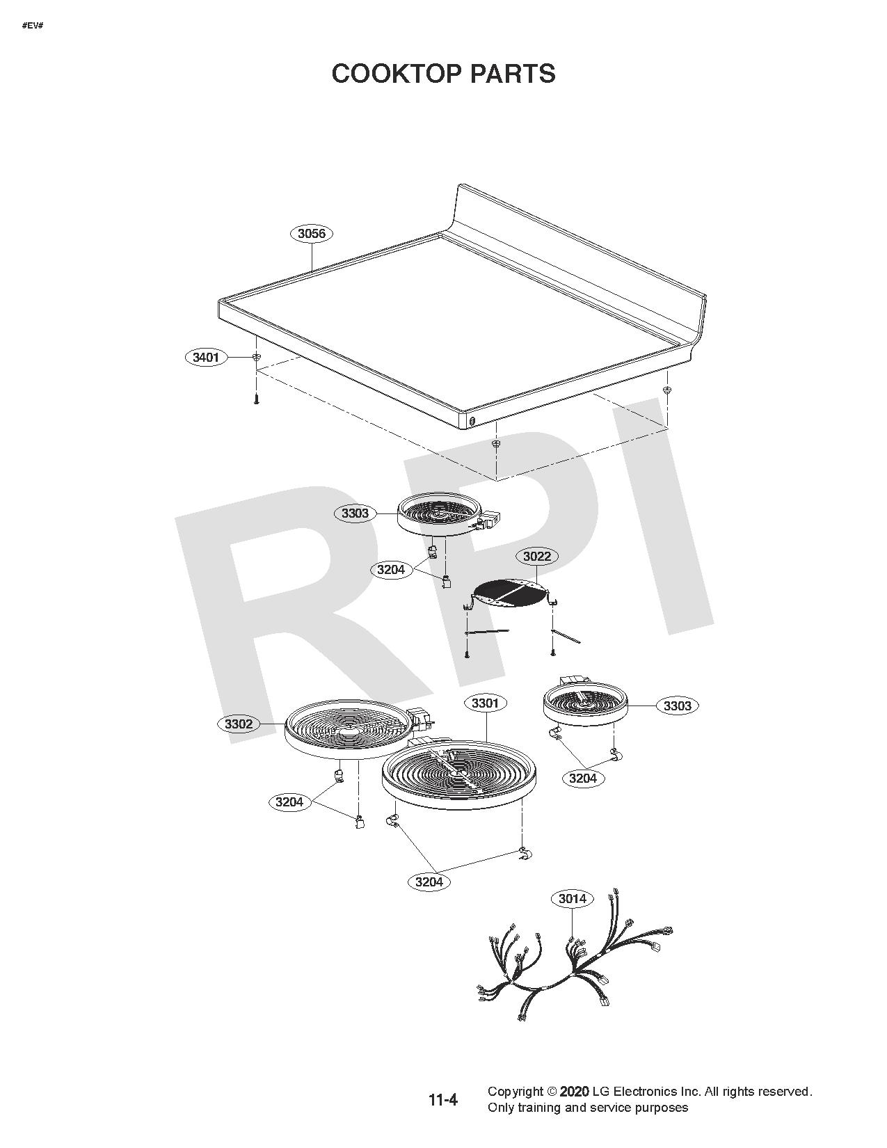 LGE LREL6325F Parts List | Reliable Parts