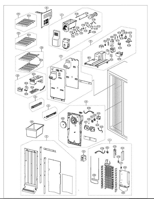 Samsung RS261MDWP-XAA Parts List | Reliable Parts