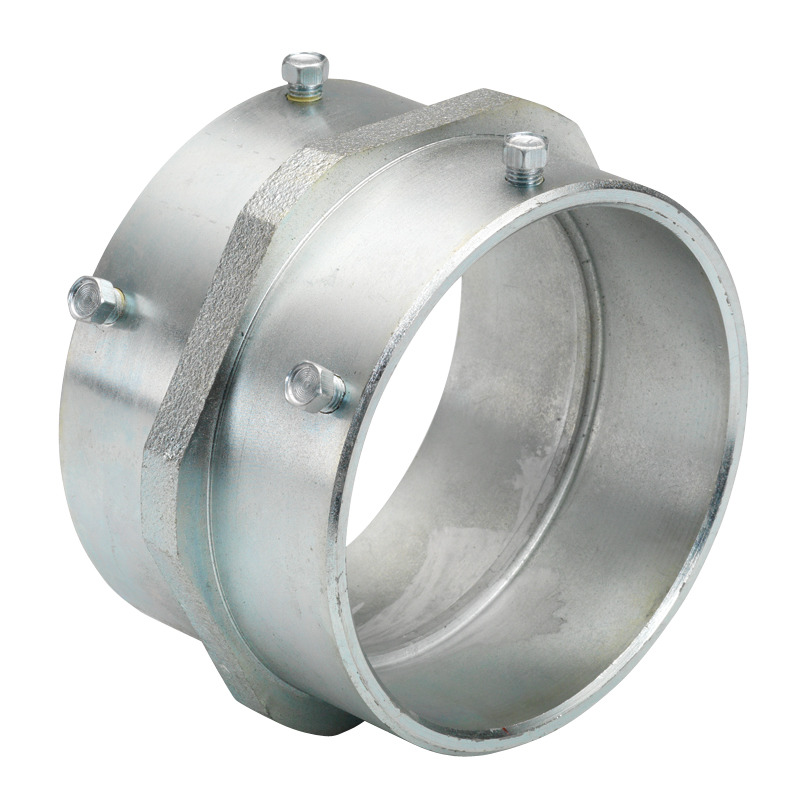 Made in The USA EMT Coupling 4", Steel, Concrete Tight - NSI Industries