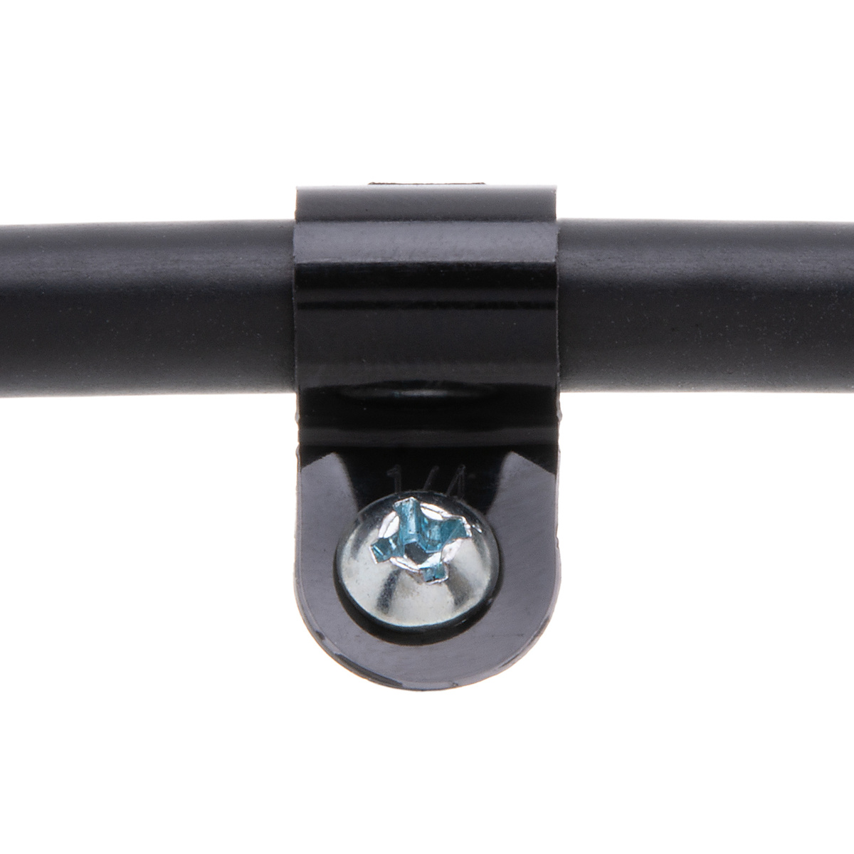 Heavy-Duty Black Cable Clamp, 0.25” Diameter, 100 Pack - NSI Industries