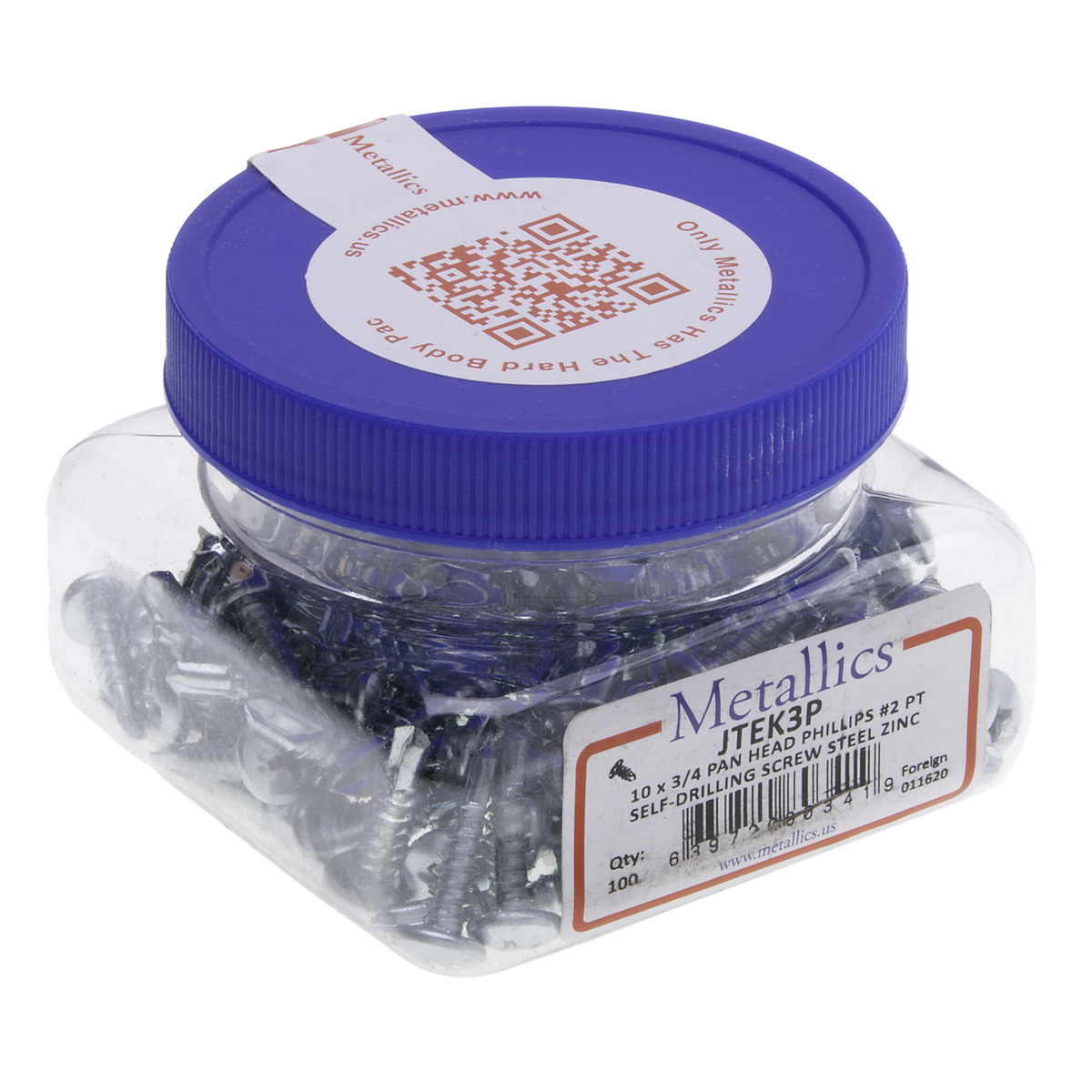 10 x 3/4 in. Pan Head Phillips Self-Drilling & Tapping Screws - #2 ...