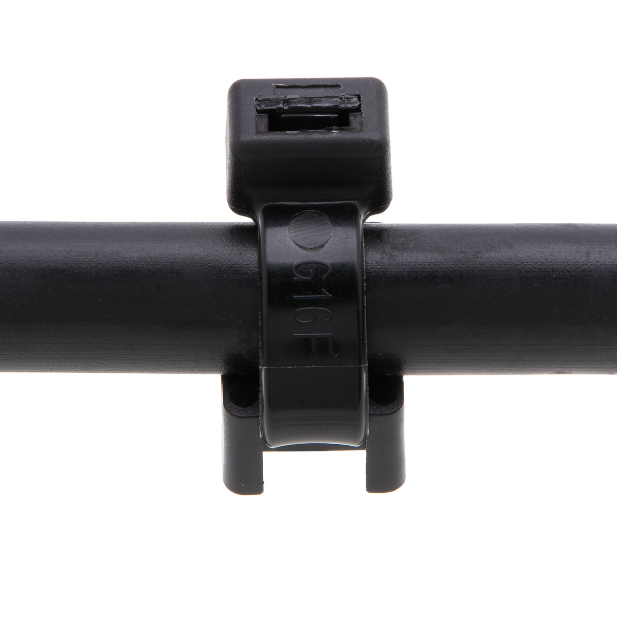 Black Saddle Cable Tie Mount, 0.35” Slot Width, 100 Pack - NSI Industries